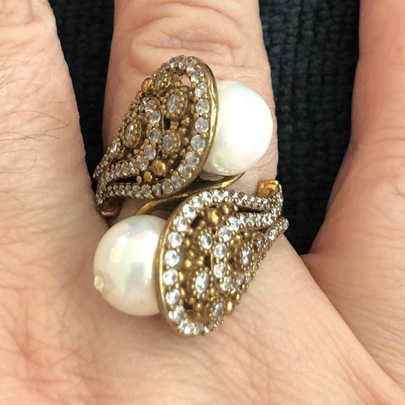Jewelry | Detailed Design Perl Ring | Poshmark